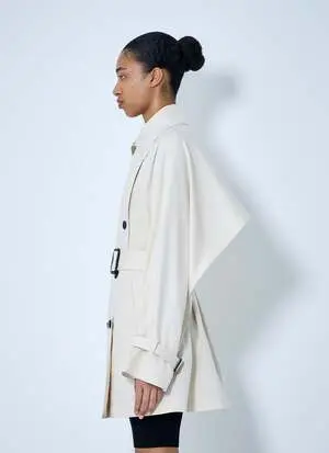 TOTEME Double-breasted Cotton Trench Coat - Multicolor