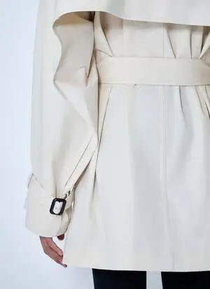 TOTEME Double-breasted Cotton Trench Coat - Multicolor