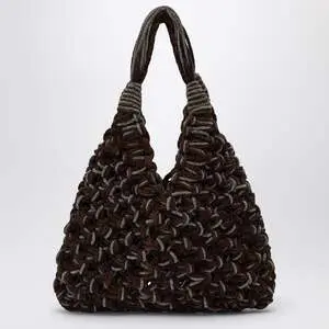 HIBOURAMA Vannifique Crystal Bag - Brown