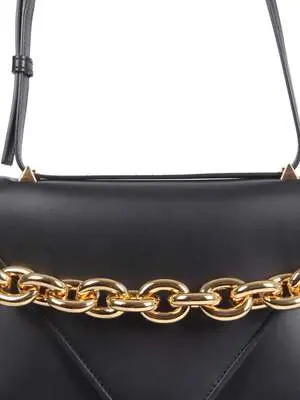 Bottega Veneta Suede Envelope Bag With Extra Large Chain Handle