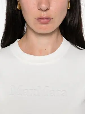 Max Mara Ribbed Knit Short Sleeve T-shirt