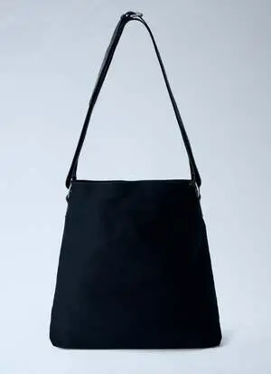 Dries Van Noten Canvas Shoulder Bag - Black