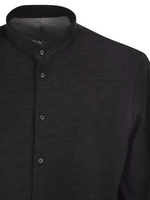 Brunello Cucinelli Linen And Cotton Shirt With Band Collar