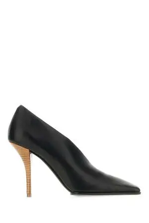 ALAÏA ALAIA Black Leather Pointed Toe Stiletto Pumps