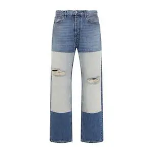 MAISON MARGIELA Straight-leg Jeans With Distressed Knees - Blue