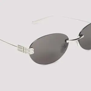 Balenciaga Oval Rimless Sunglasses
