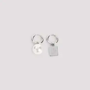 Balenciaga Malibu Pearl Hoop Earrings
