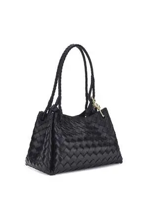 Bottega Veneta Intrecciato Shoulder Bag - Black