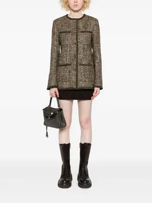 GOLDEN GOOSE Textured Wool Blend Jacket - Multicolor