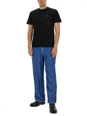 Burberry 100% Linen Relaxed Fit Trousers