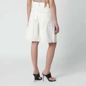 DARKPARK Ecru Cotton Bermuda Shorts