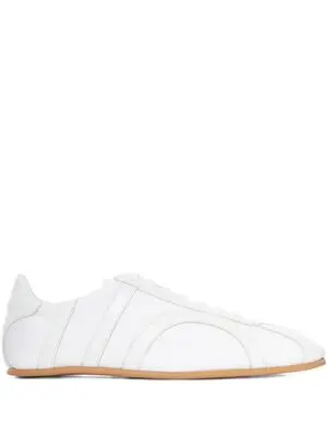 TOTEME TOTEME Canvas Sneakers With Leather Inserts Multicolor