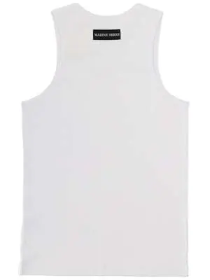 MARINE SERRE Ribbed Tank Top With Moon Logo