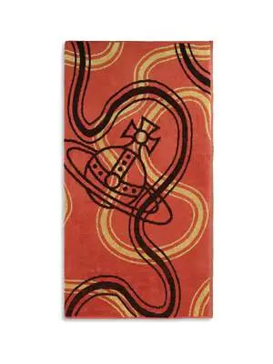 VIVIENNE WESTWOOD Cotton Beach Towel With Orb Motif