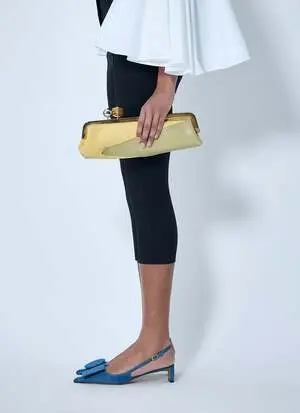Jacquemus The Salon Maïs Leather Clutch Bag