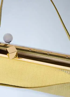 Jacquemus The Salon Maïs Leather Clutch Bag