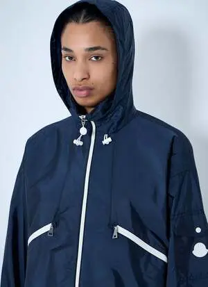 Moncler Marmacy Hooded Rain Jacket - Blue