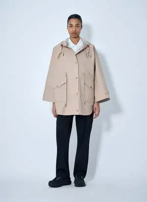 Moncler Brunnera Long Parka - Cream