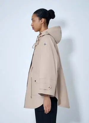 Moncler Brunnera Long Parka - Cream