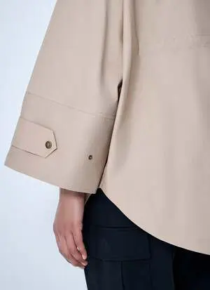 Moncler Brunnera Long Parka - Cream
