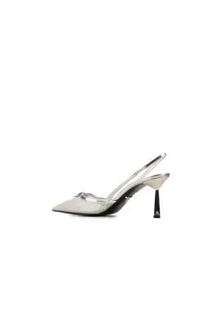 Prada Slingback Pumps With Bow Detailing