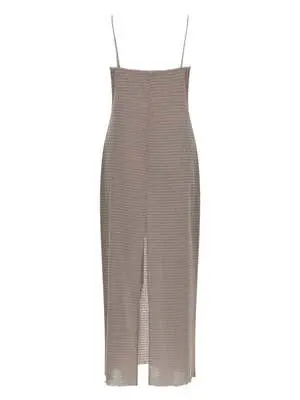 Magda Butrym Floral Applique Midi Dress