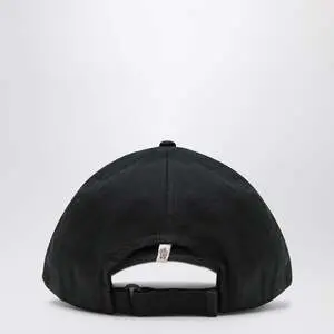 Moncler Baseball Cap With Logo Patch - Black