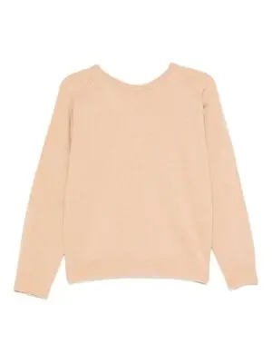 MAISON MARGIELA Beige Wool Crewneck Sweater - Multicolor