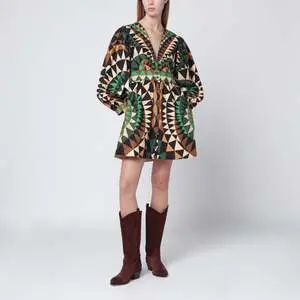 FARM RIO Snake Print Mini Dresses