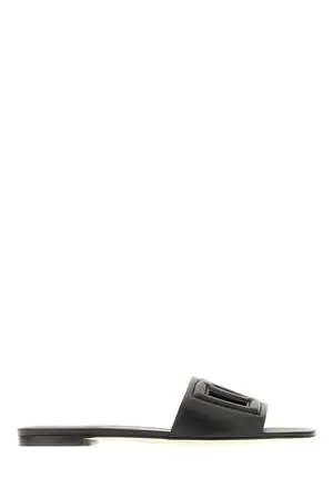 Dolce & Gabbana Open Toe Flat Slippers - Multicolor