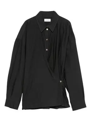 LEMAIRE Cotton And Silk Blend Shirt - Multicolor