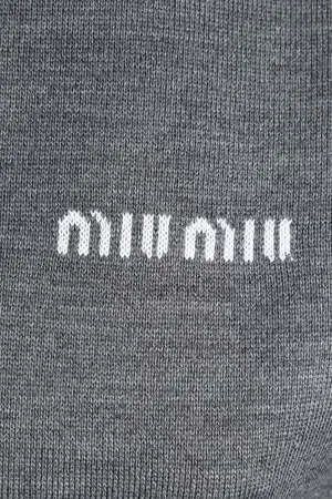 Miu Miu Short Sleeve Button Up Dress With Collar