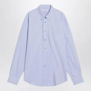 Givenchy Light Button-down Shirt In Cotton - Blue