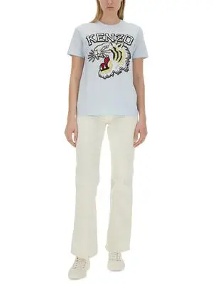 Kenzo Tiger Embroidery T-shirt - Multicolor