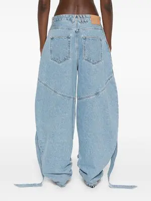 Attico Wide-leg Denim Jeans