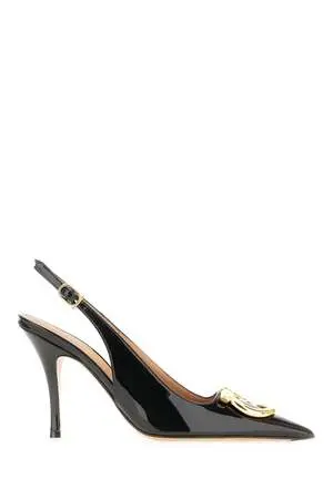 FERRAGAMO Slingback Pumps With Gold Tone Detailing