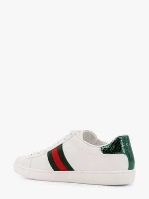 Gucci Ace Embroidered Leather Sneakers - Multicolor