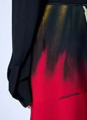JIL SANDER Printed Midi Skirt With Ruffle Trim