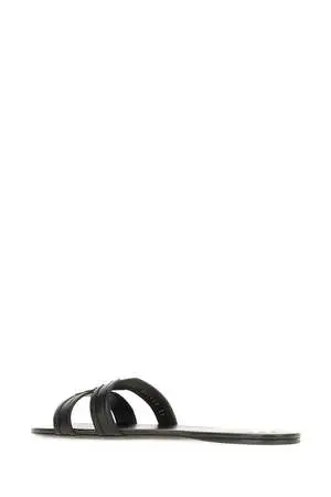 Saint Laurent Flat Slides