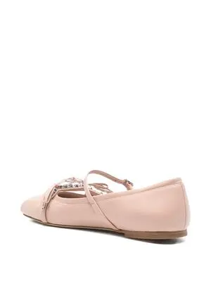 JIMMY CHOO Loli Leather Ballet Flats - Multicolor