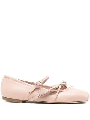 JIMMY CHOO Loli Leather Ballet Flats - Multicolor