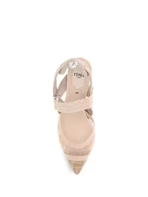 Fendi Colibrì Mesh Pumps - Cream
