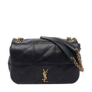 Saint Laurent Mini Jamie Quilted Leather Crossbody Bag - Black