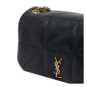Saint Laurent Mini Jamie Quilted Leather Crossbody Bag - Black