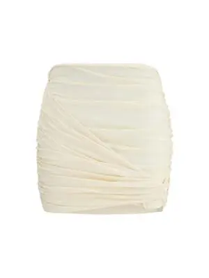 Magda Butrym Draped Ruffle Mini Skirt