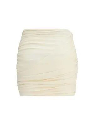 Magda Butrym Draped Ruffle Mini Skirt