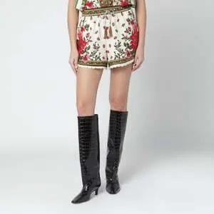 Farm Rio Floral Linen-blend Shorts - Multicolor