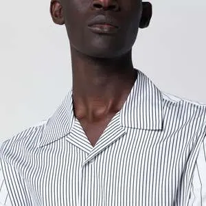 JIL SANDER Shirt In Lightweight Striped Cotton - Gray