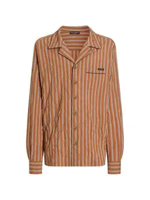 Dolce & Gabbana Striped Shirt With Applique