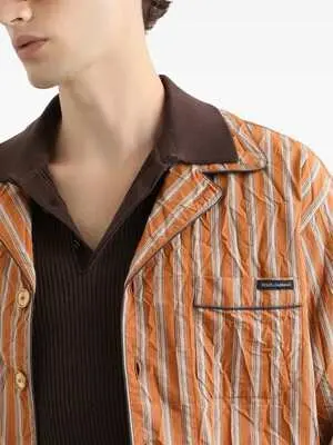 Dolce & Gabbana Striped Shirt With Applique